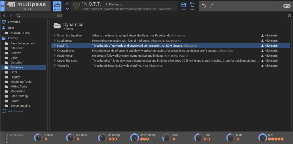 Kilohearts Multipassの使い方 | クランとリオン OFFICIAL WEBSITE